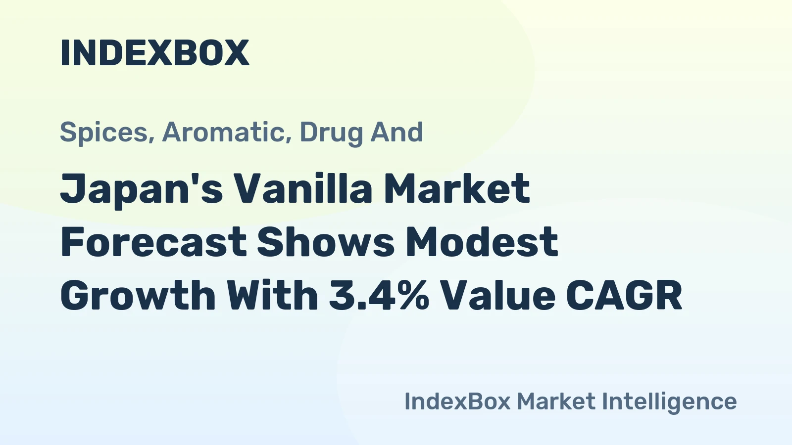 Japan's Vanilla Market Forecast Shows Modest Growth With 3.4% Value CAGR