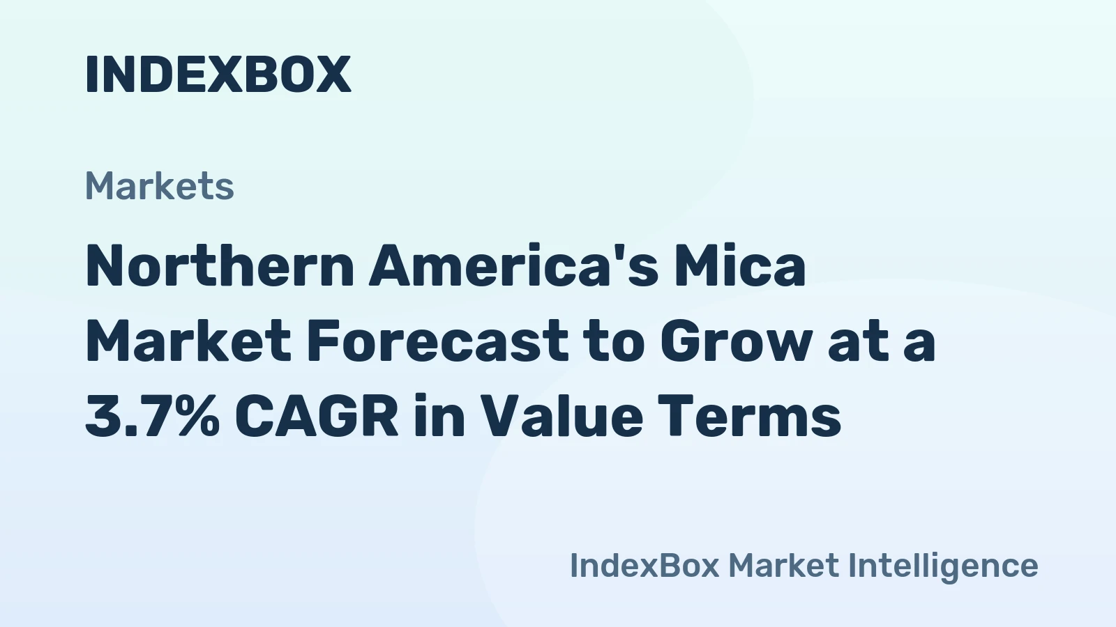 Northern America's Mica Market Forecast to Grow at a 3.7% CAGR in Value Terms
