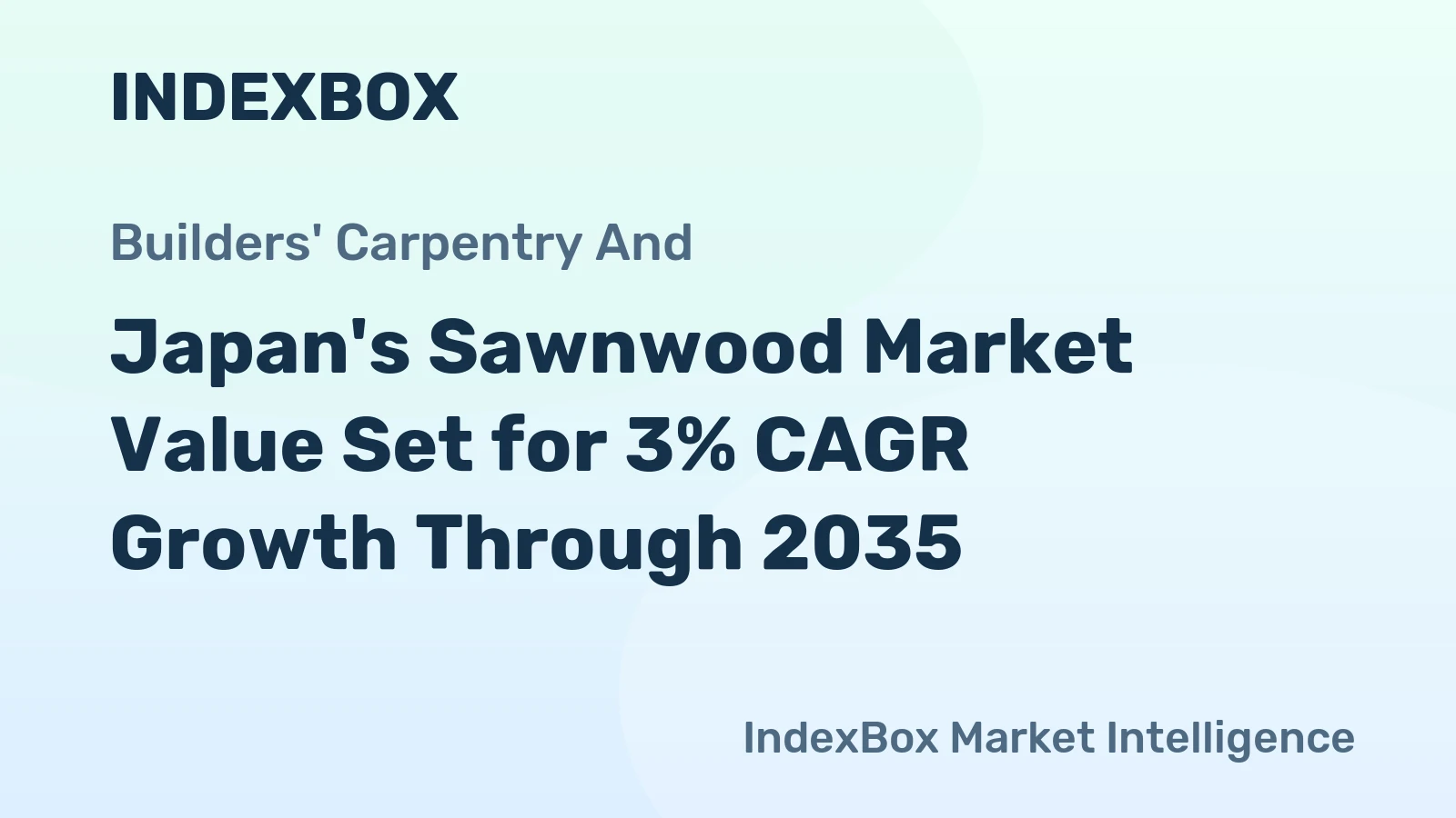 Japan's Sawnwood Market Value Set for 3% CAGR Growth Through 2035