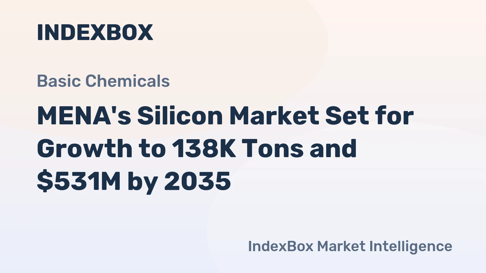 MENA's Silicon Market Set for Growth to 138K Tons and $531M by 2035