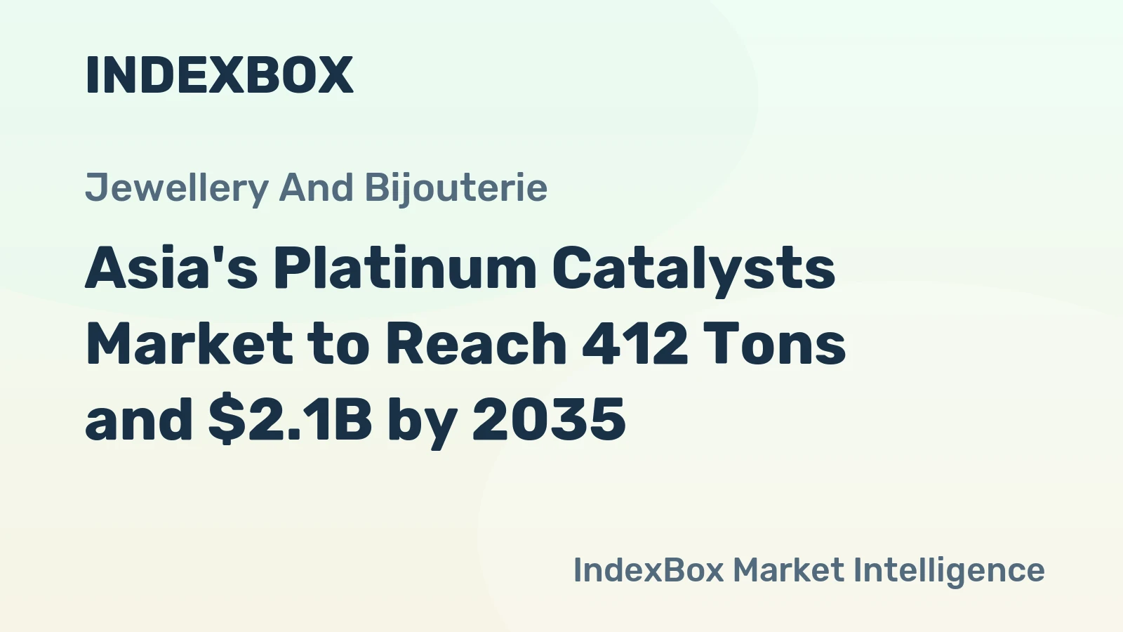 Asia's Platinum Catalysts Market to Reach 412 Tons and $2.1B by 2035