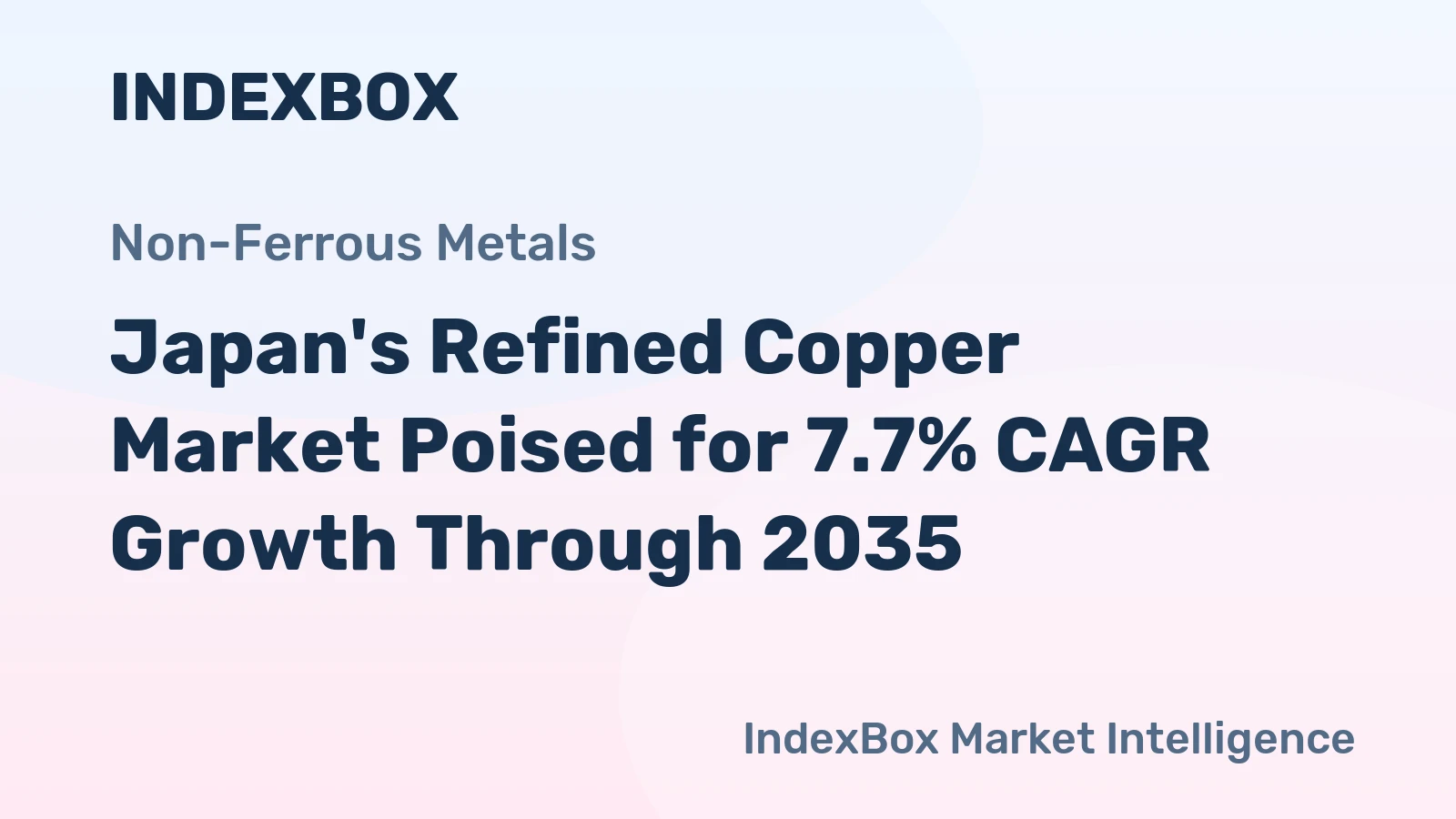 Japan's Refined Copper Market Poised for 7.7% CAGR Growth Through 2035