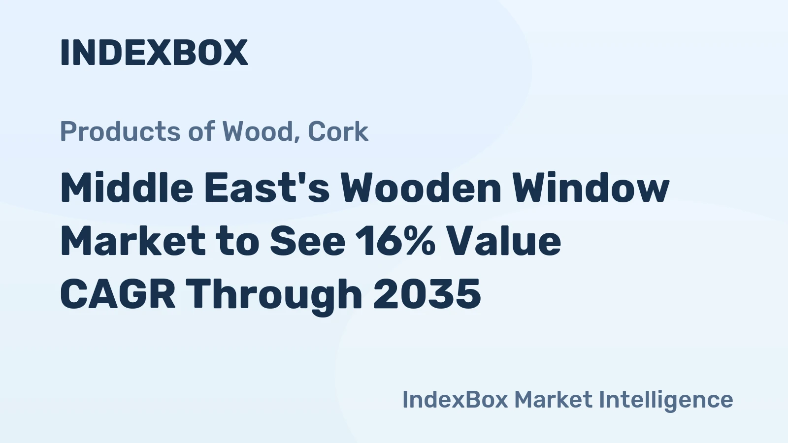 Middle East's Wooden Window Market to See 16% Value CAGR Through 2035