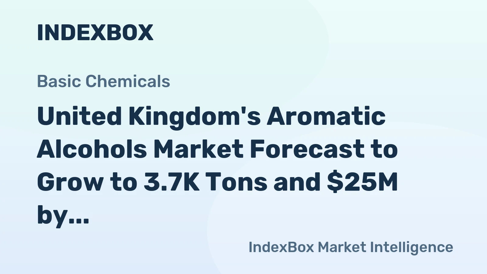 United Kingdom's Aromatic Alcohols Market Forecast to Grow to 3.7K Tons and $25M by 2035