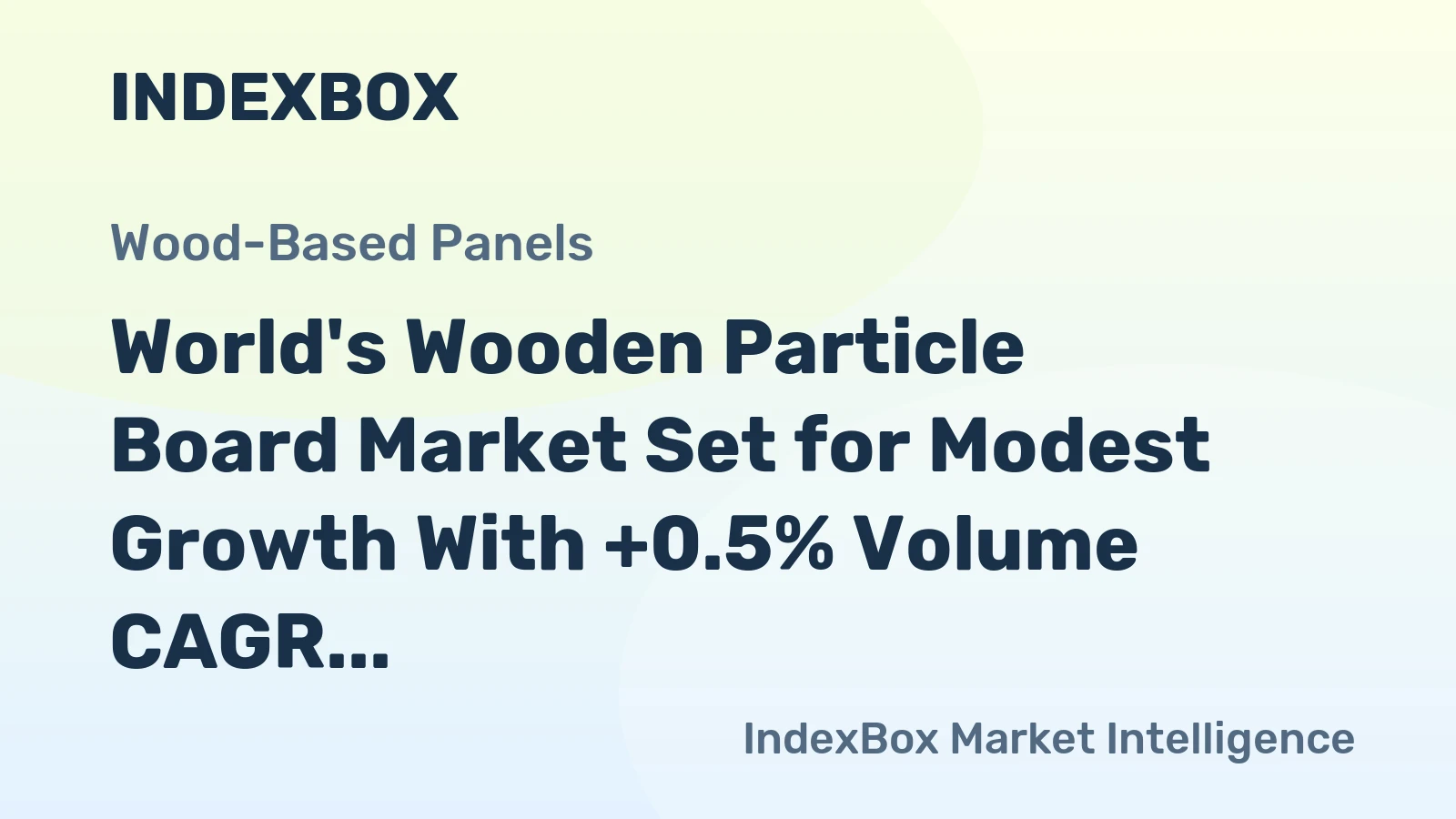 World's Wooden Particle Board Market Set for Modest Growth With +0.5% Volume CAGR Through 2035