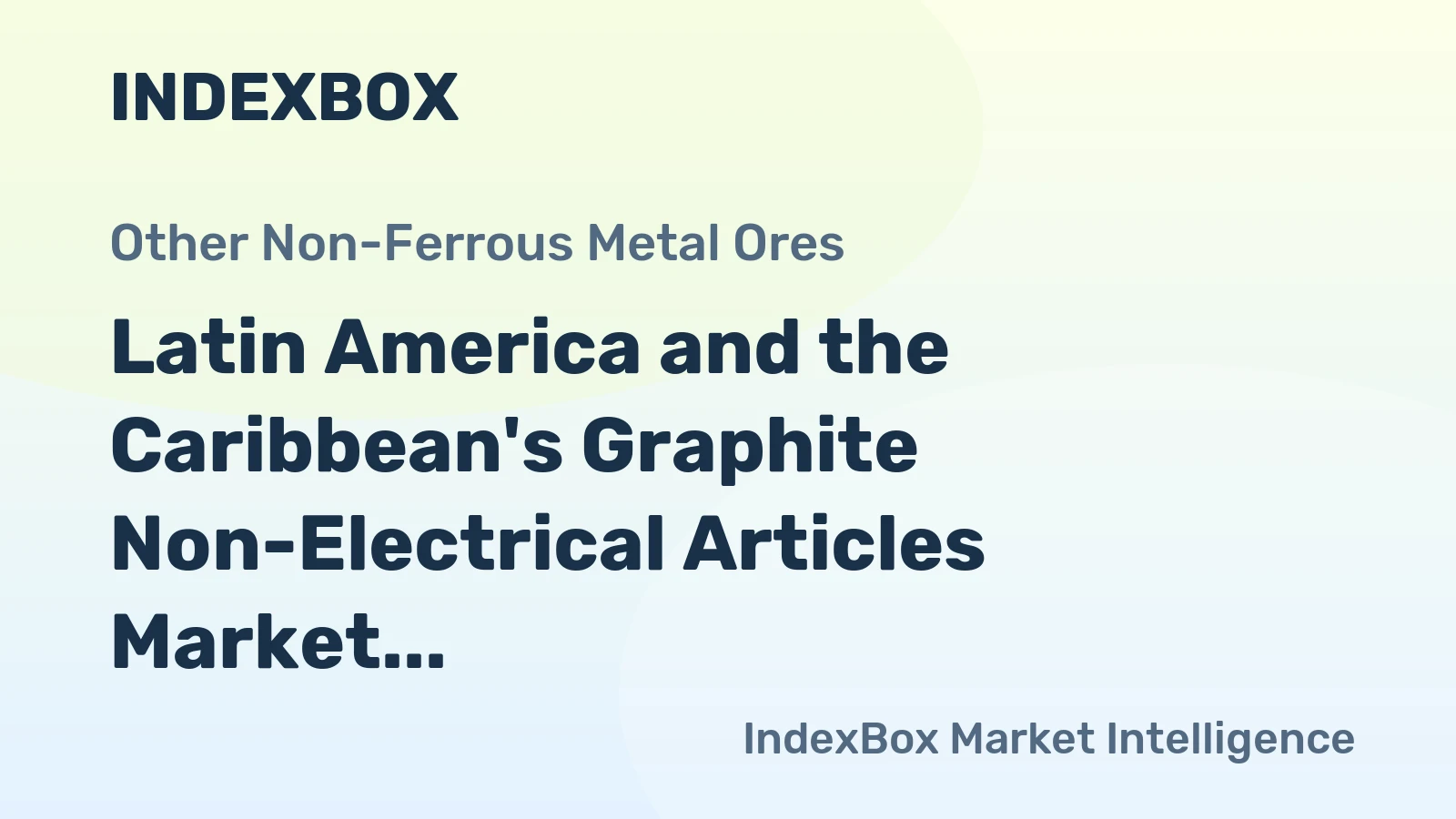 Latin America and the Caribbean's Graphite Non-Electrical Articles Market to See Modest Growth With a +0.1% Volume CAGR Through 2035