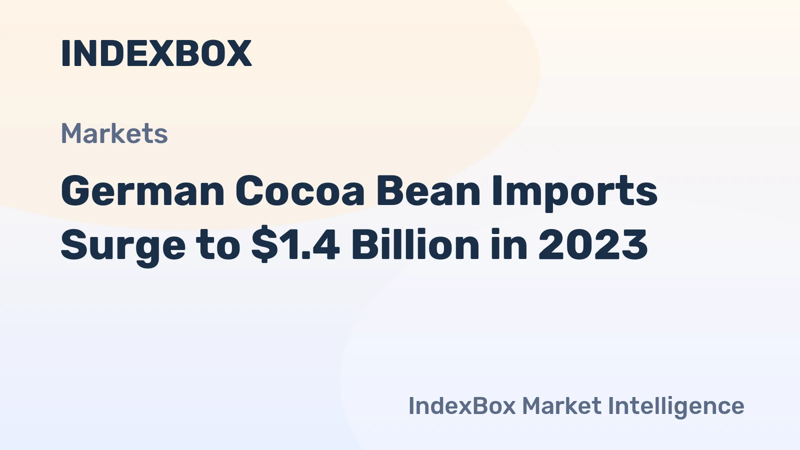 German Cocoa Bean Imports Surge to $1.4 Billion in 2023