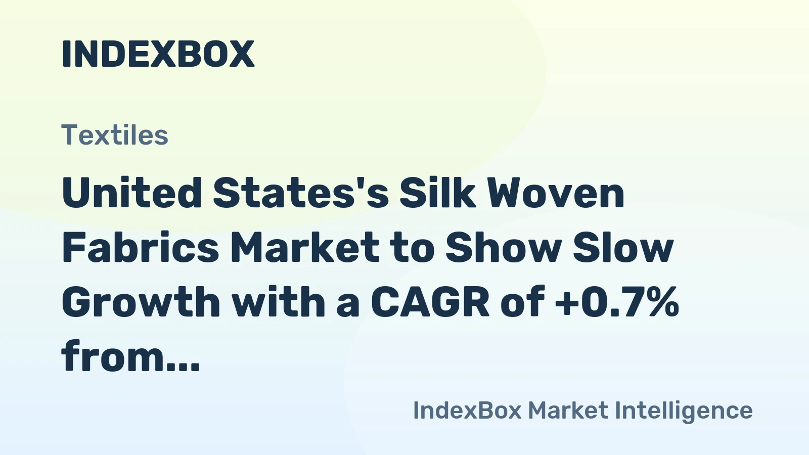 United States's Silk Woven Fabrics Market to Show Slow Growth with a CAGR of +0.7% from 2024 to 2035