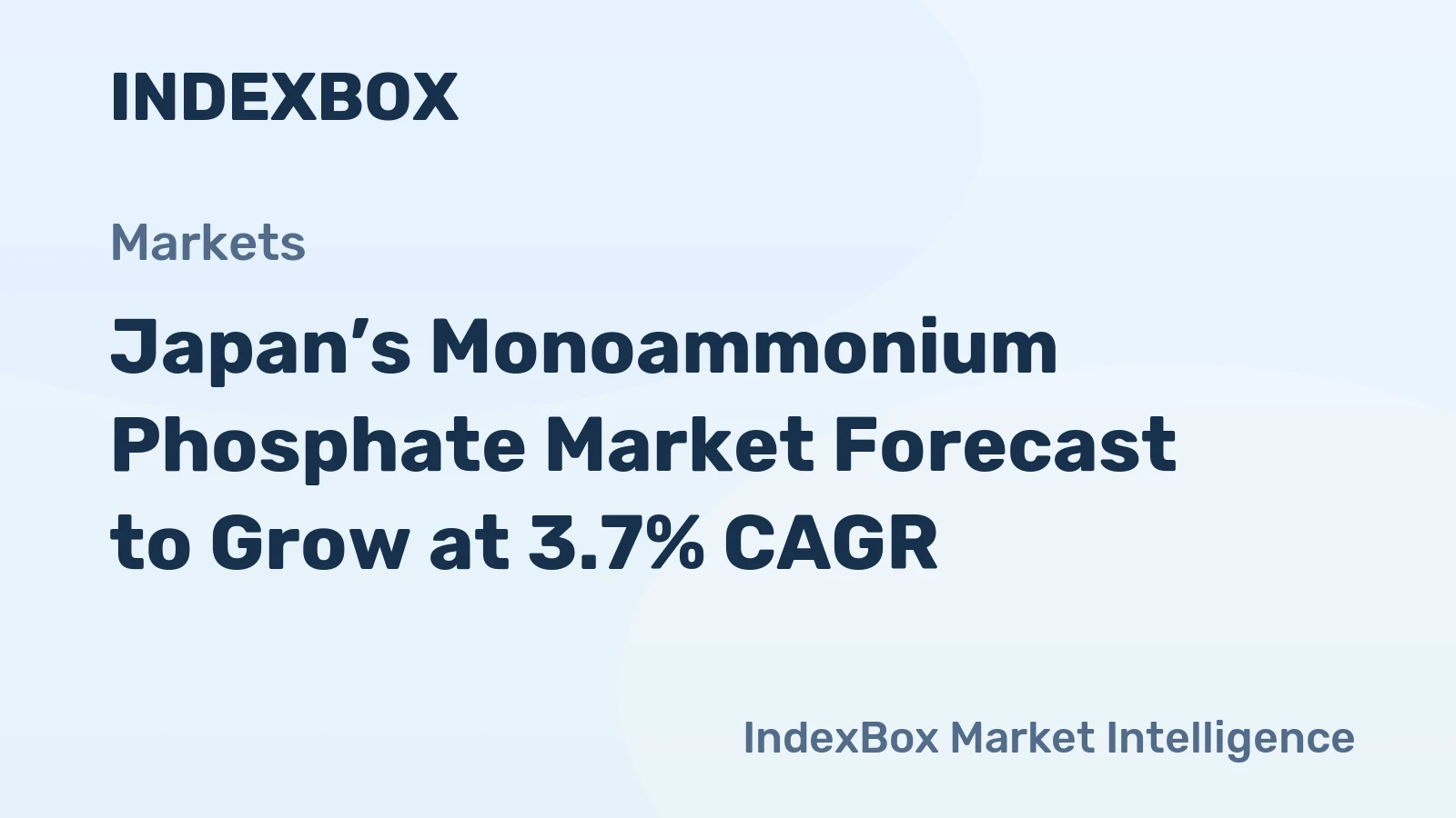 Japan’s Monoammonium Phosphate Market Forecast to Grow at 3.7% CAGR