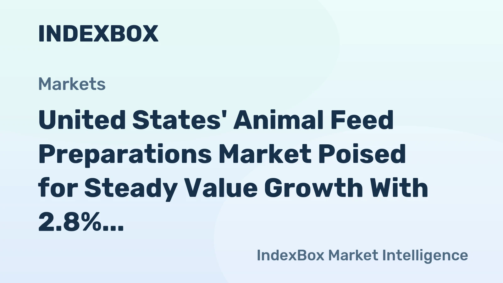 United States' Animal Feed Preparations Market Poised for Steady Value Growth With 2.8% CAGR Through 2035