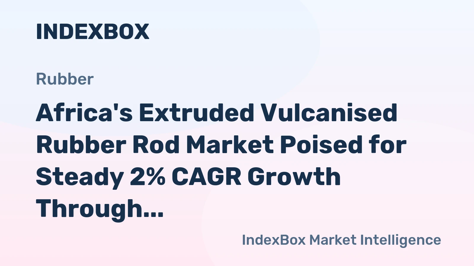 Africa's Extruded Vulcanised Rubber Rod Market Poised for Steady 2% CAGR Growth Through 2035
