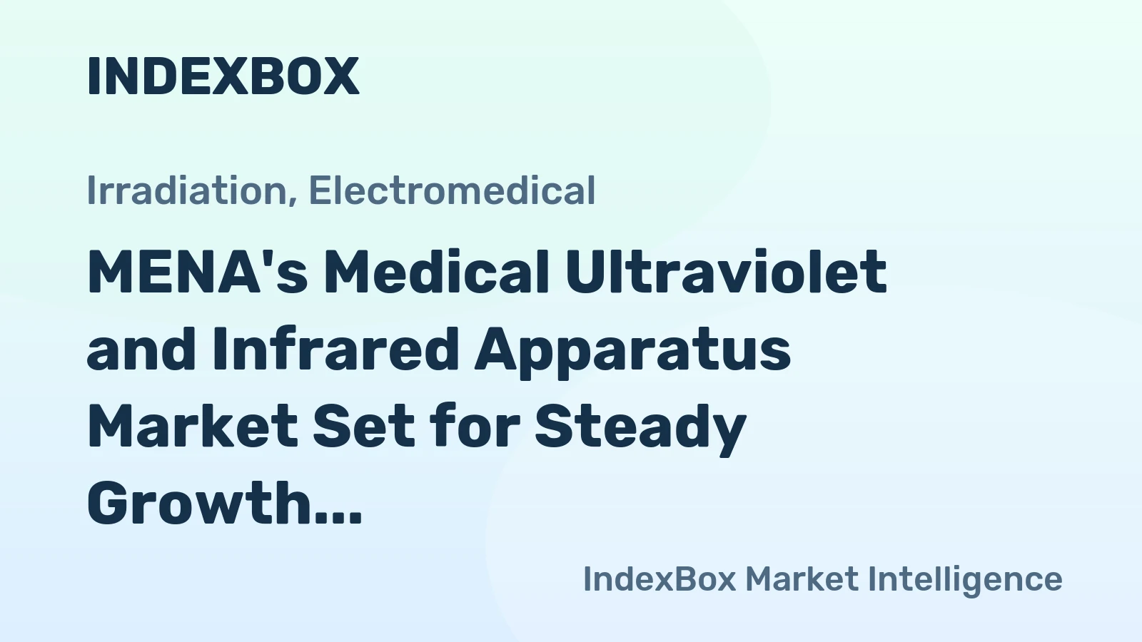 MENA's Medical Ultraviolet and Infrared Apparatus Market Set for Steady Growth with 2.2% CAGR