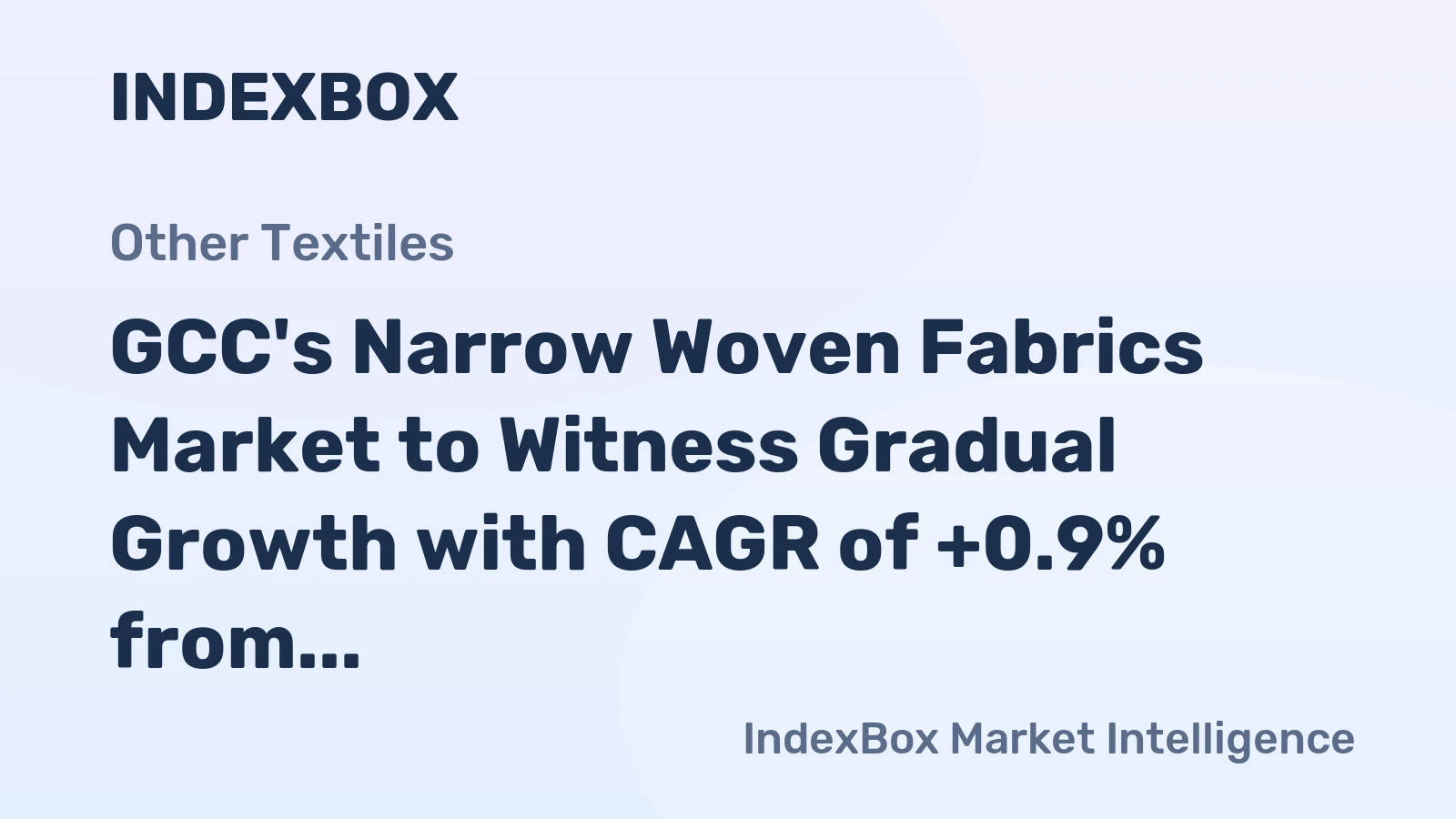 GCC's Narrow Woven Fabrics Market to Witness Gradual Growth with CAGR of +0.9% from 2024 to 2035