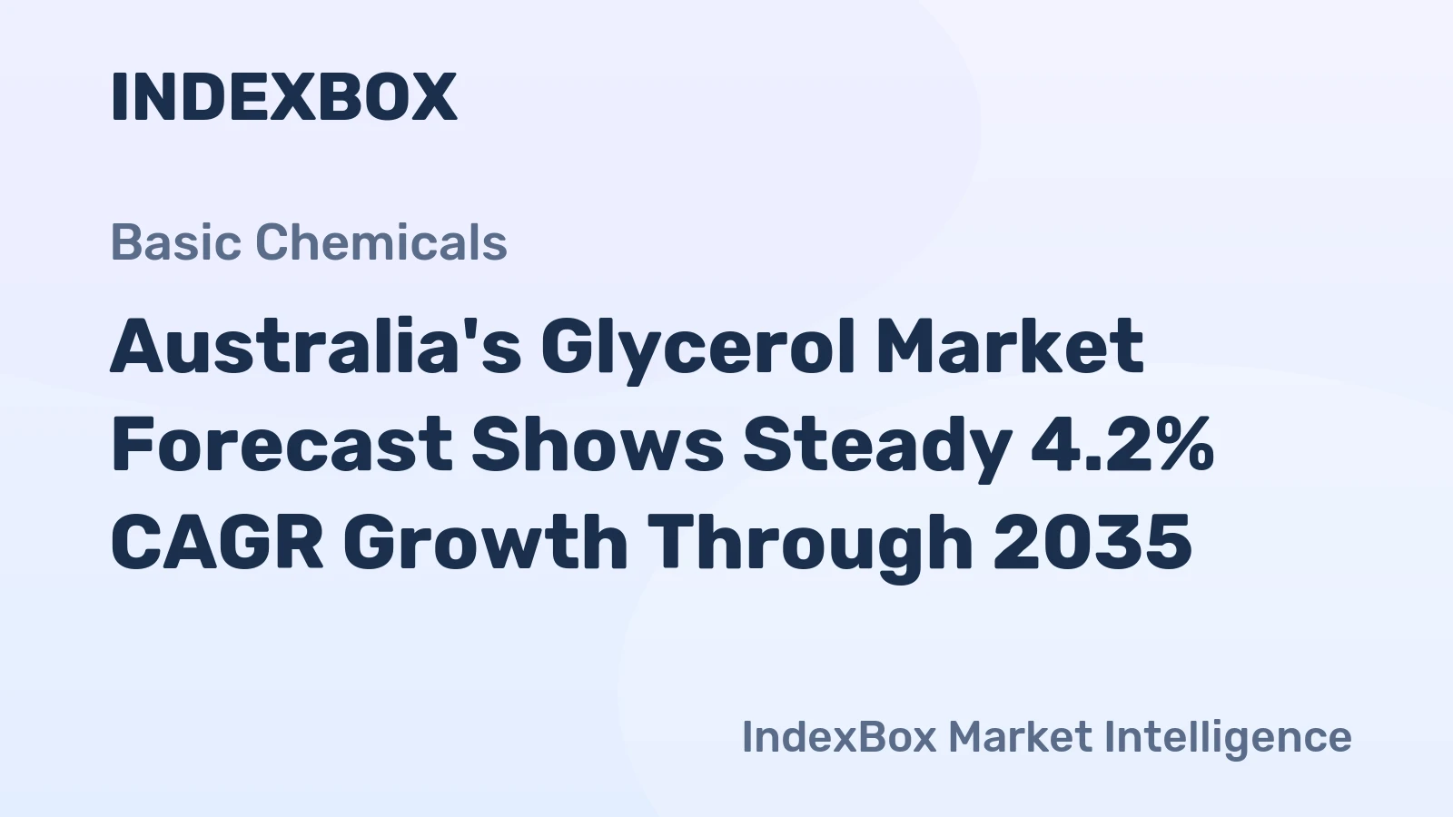 Australia's Glycerol Market Forecast Shows Steady 4.2% CAGR Growth Through 2035