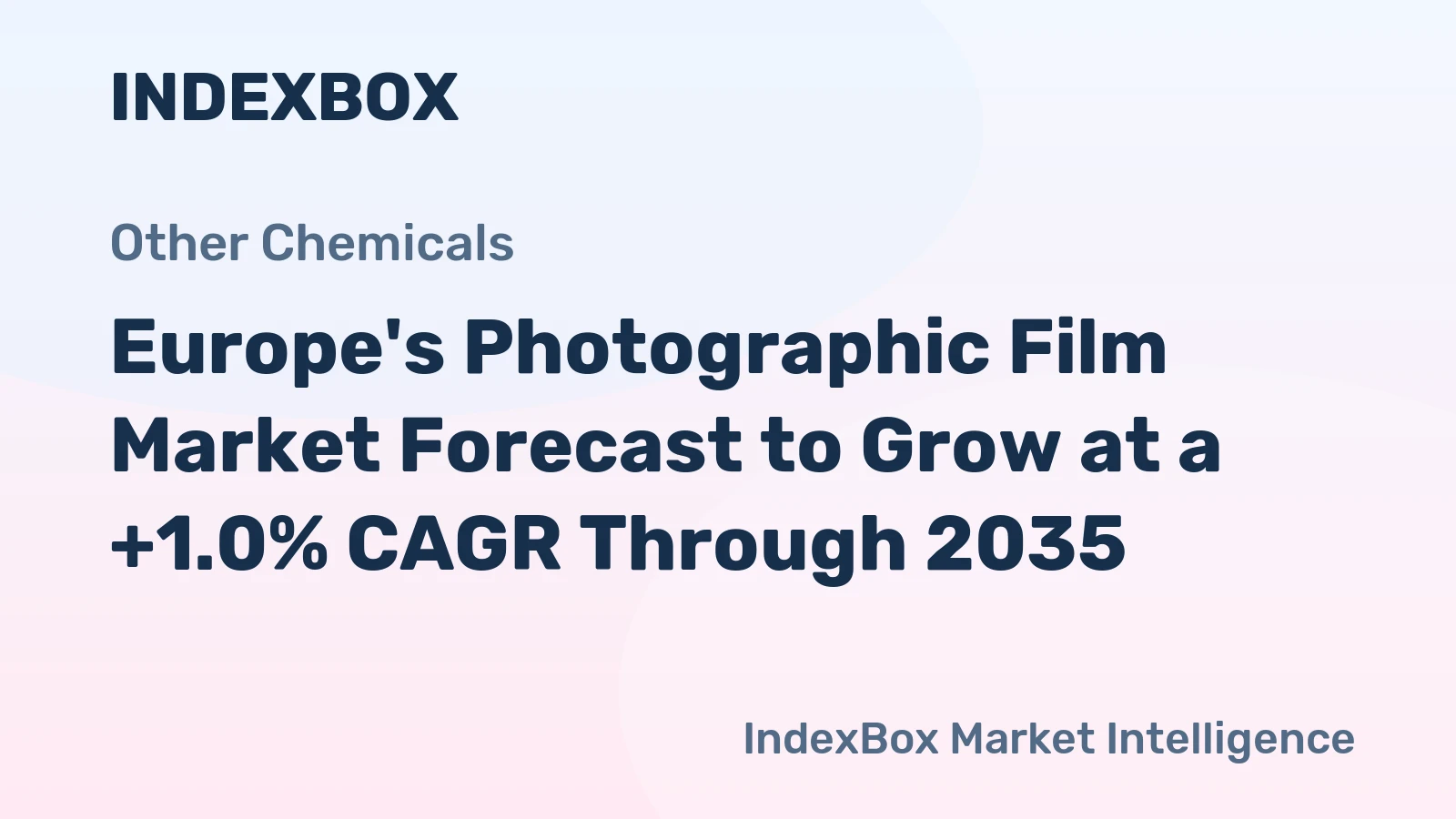 Europe's Photographic Film Market Forecast to Grow at a +1.0% CAGR Through 2035