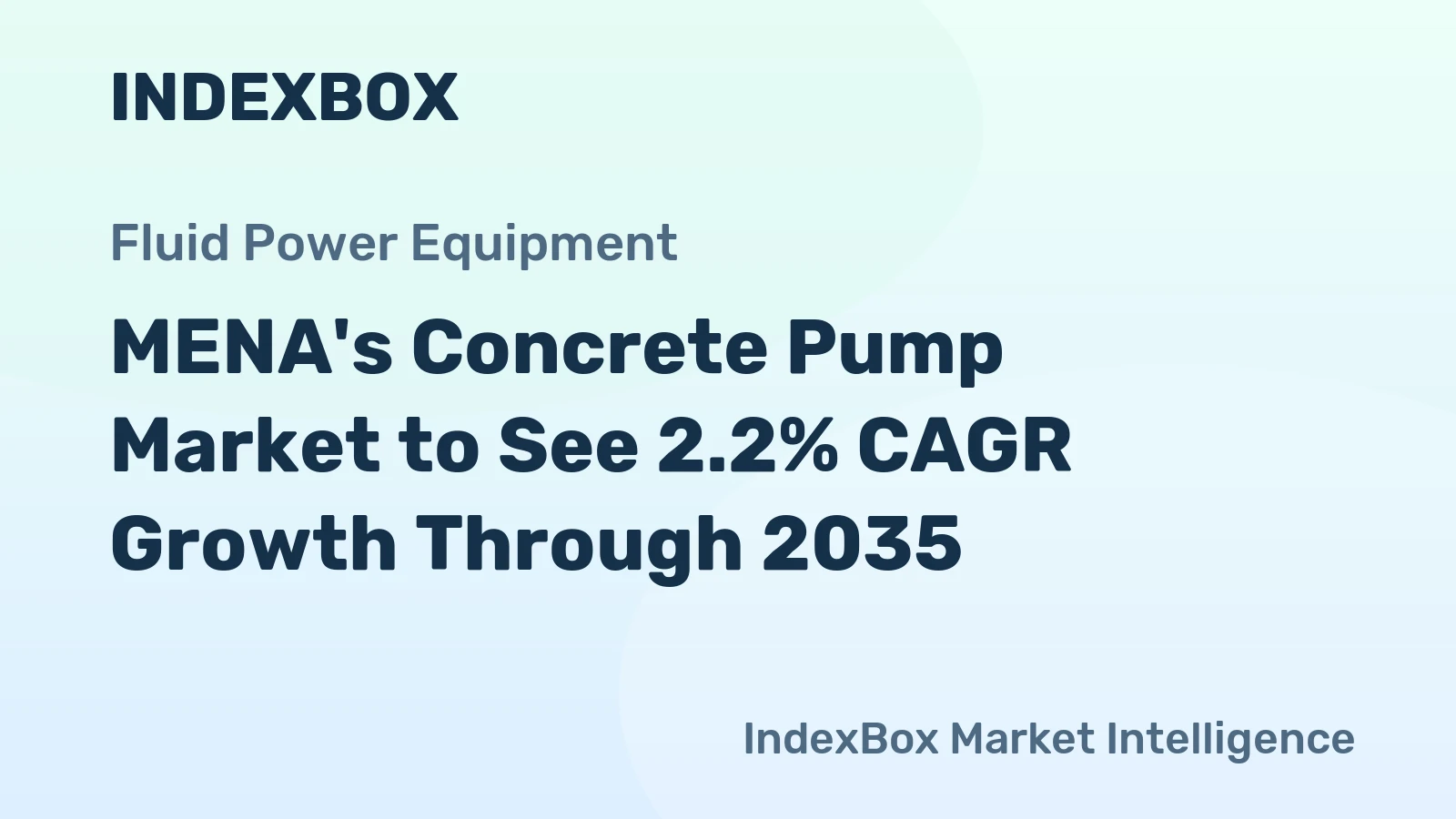 MENA's Concrete Pump Market to See 2.2% CAGR Growth Through 2035