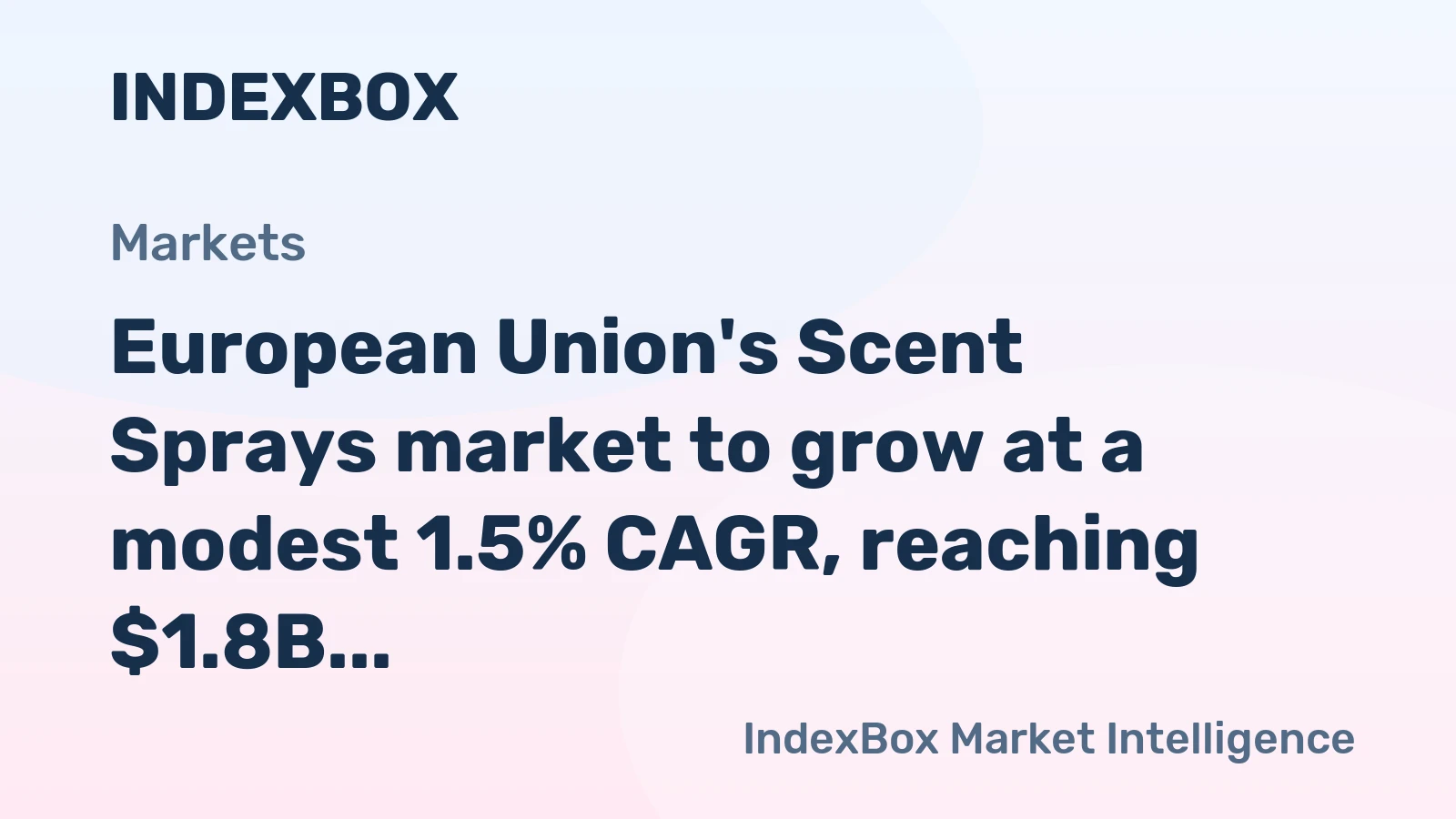 European Union's Scent Sprays market to grow at a modest 1.5% CAGR, reaching $1.8B by 2035.
