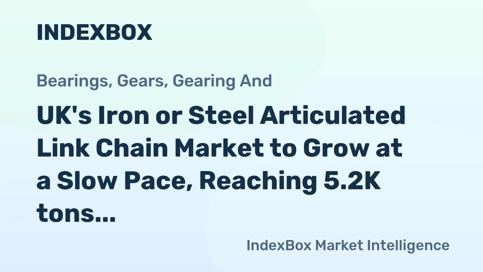 UK's Iron or Steel Articulated Link Chain Market to Grow at a Slow Pace, Reaching 5.2K tons and $30M by 2035