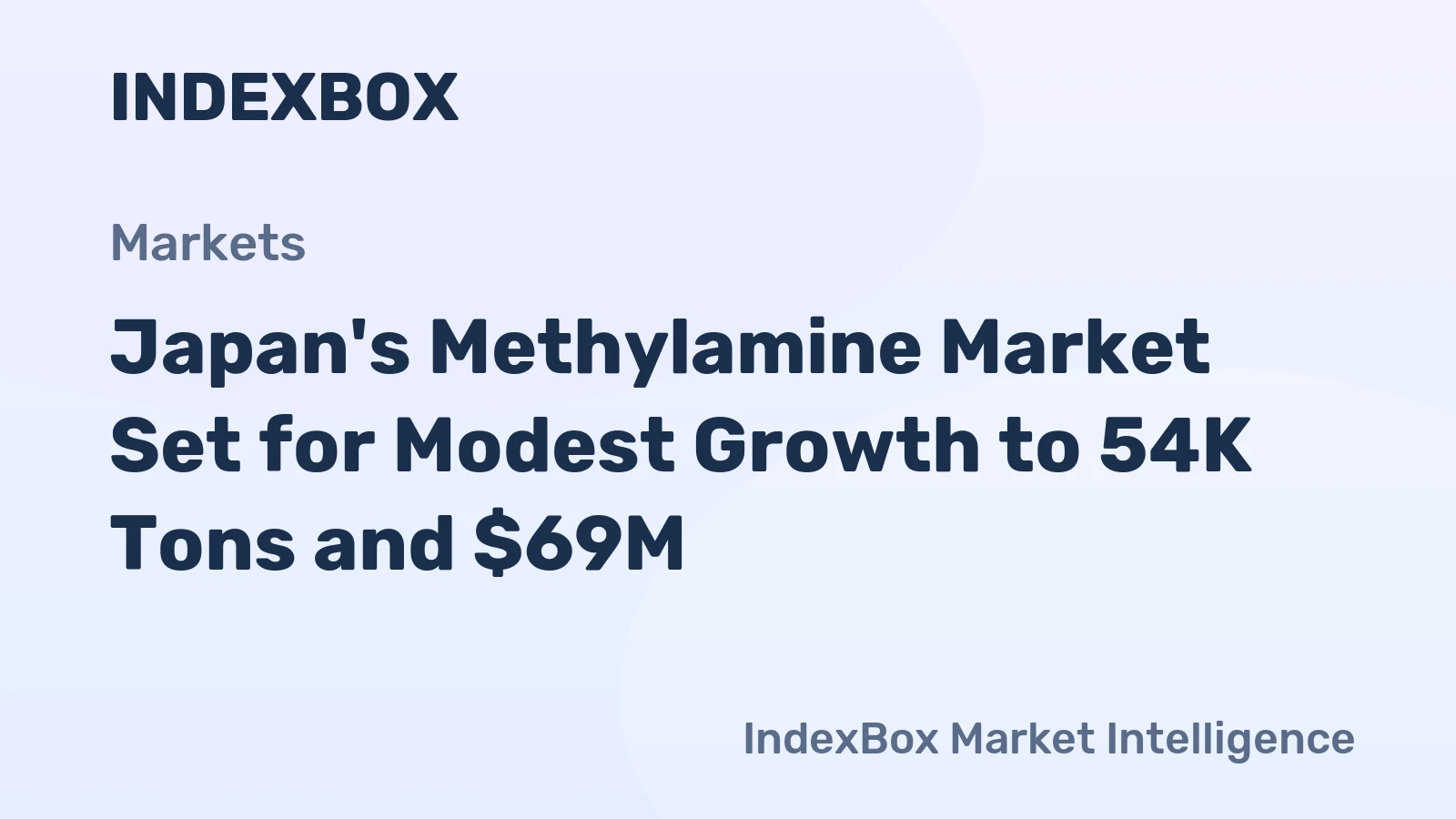 Japan's Methylamine Market Set for Modest Growth to 54K Tons and $69M