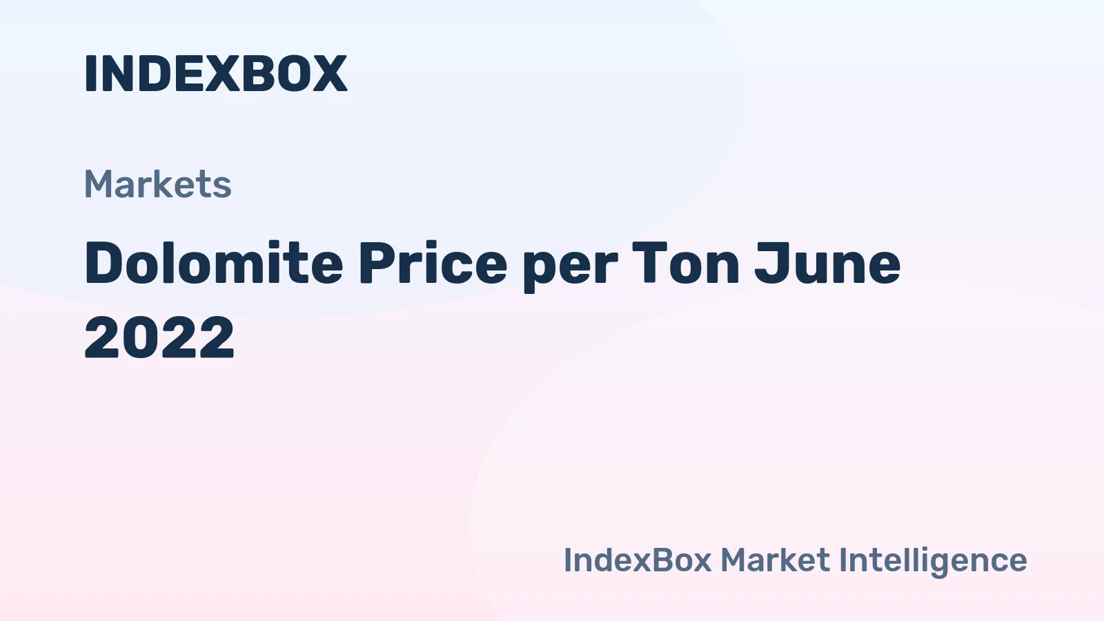 Dolomite Price per Ton June 2022