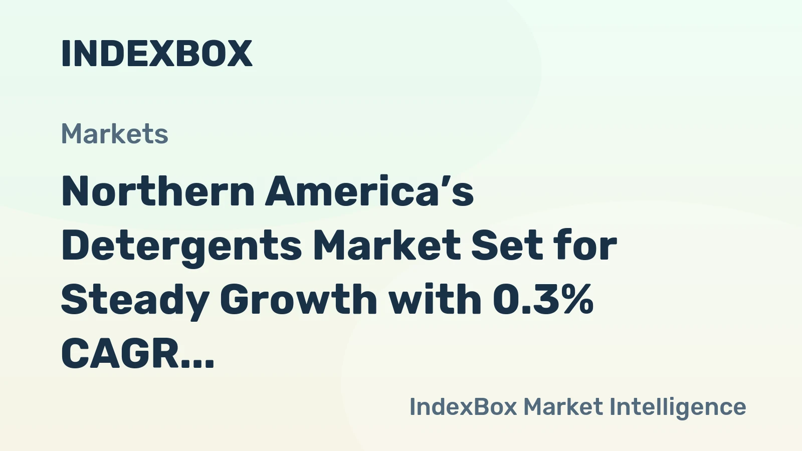Northern America’s Detergents Market Set for Steady Growth with 0.3% CAGR in Value