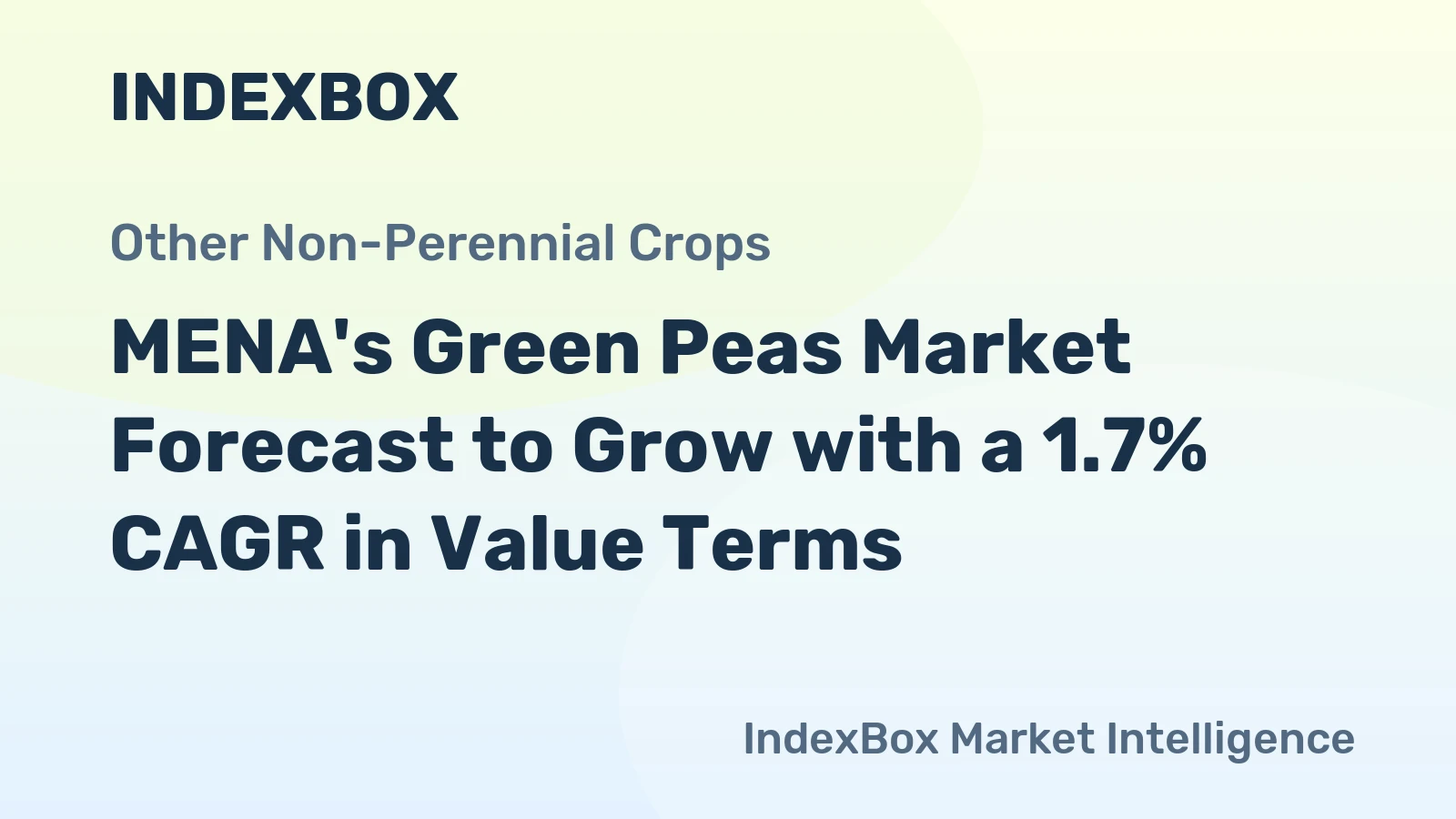 MENA's Green Peas Market Forecast to Grow with a 1.7% CAGR in Value Terms