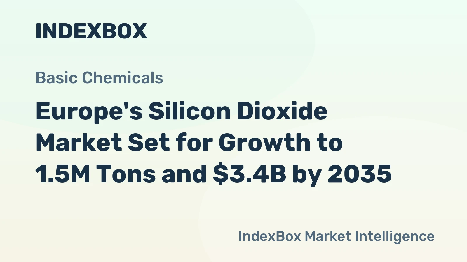 Europe's Silicon Dioxide Market Set for Growth to 1.5M Tons and $3.4B by 2035