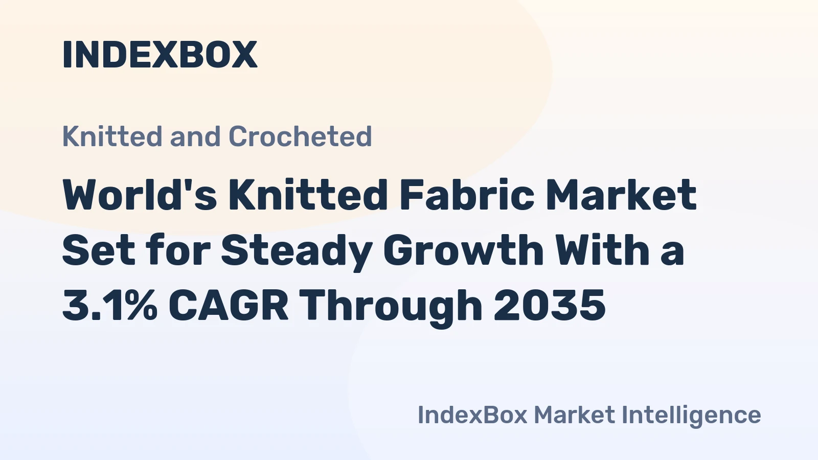 World's Knitted Fabric Market Set for Steady Growth With a 3.1% CAGR Through 2035