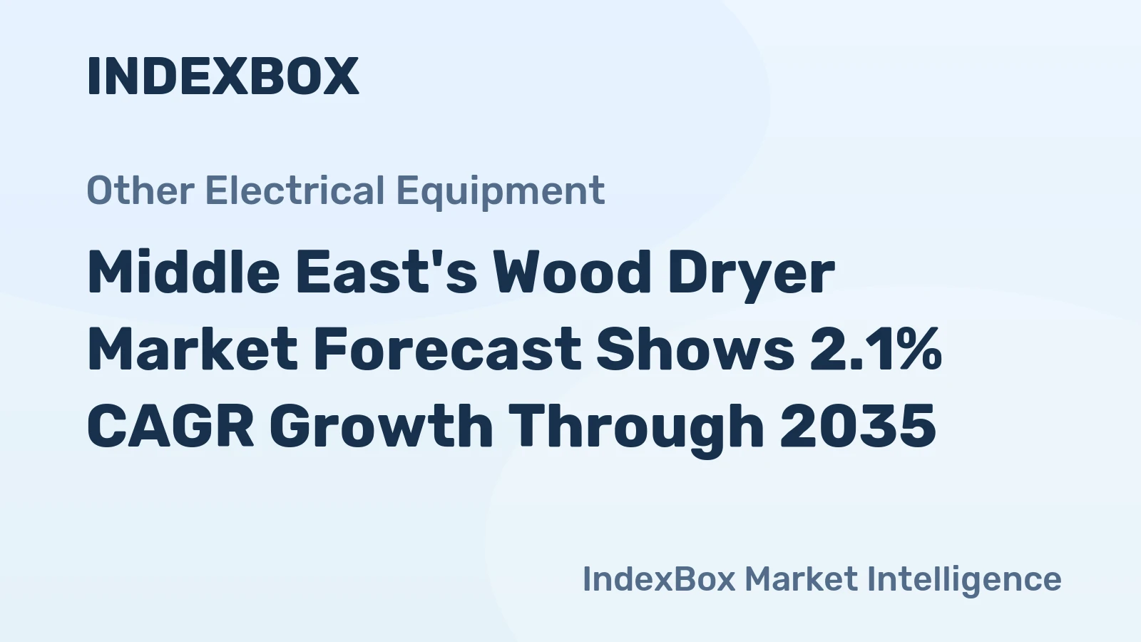Middle East's Wood Dryer Market Forecast Shows 2.1% CAGR Growth Through 2035