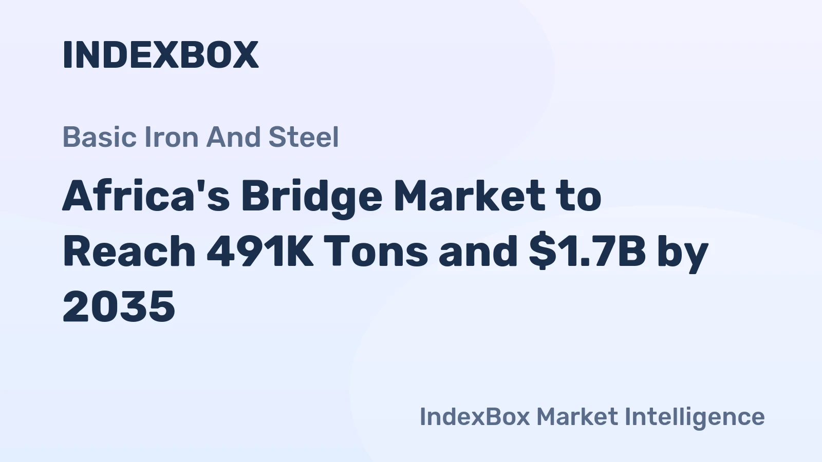 Africa's Bridge Market to Reach 491K Tons and $1.7B by 2035