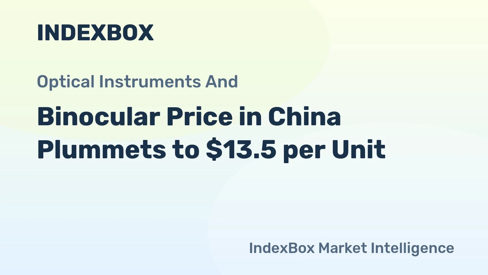 Binocular Price in China Plummets to $13.5 per Unit