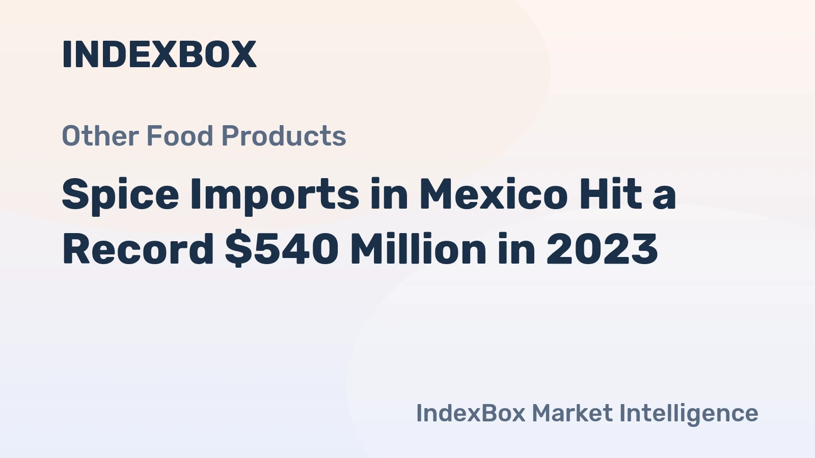 Spice Imports in Mexico Hit a Record $540 Million in 2023