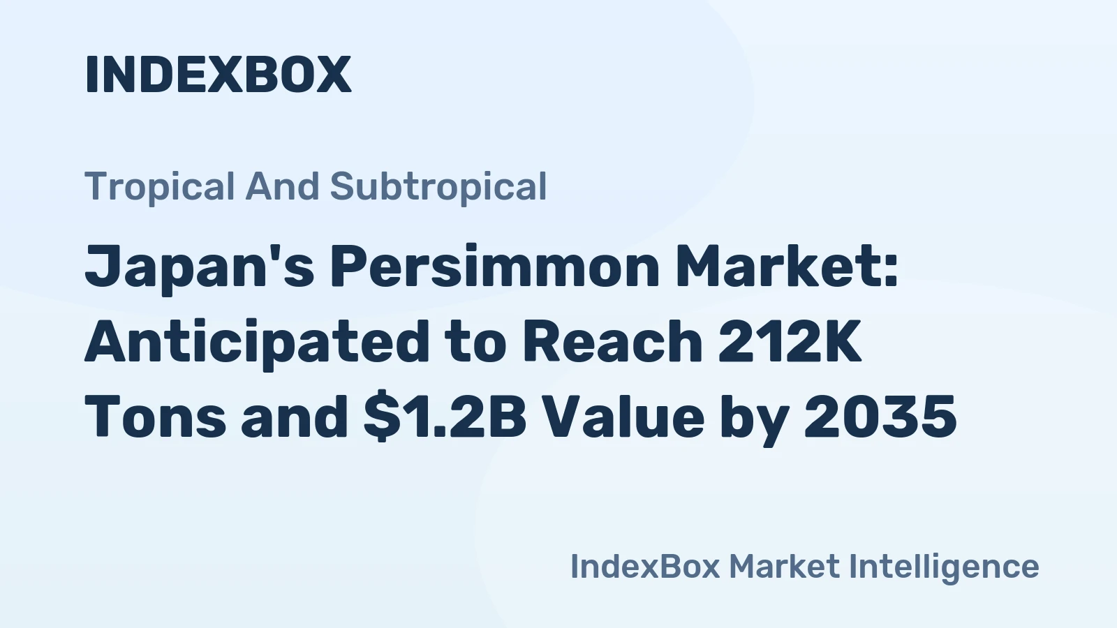 Japan's Persimmon Market: Anticipated to Reach 212K Tons and $1.2B Value by 2035