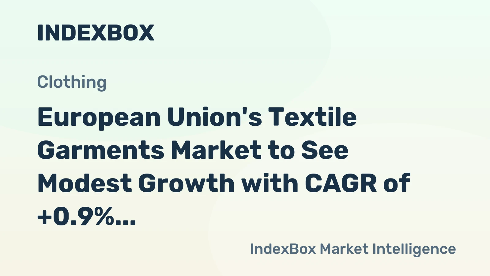 European Union's Textile Garments Market to See Modest Growth with CAGR of +0.9% from 2024-2035