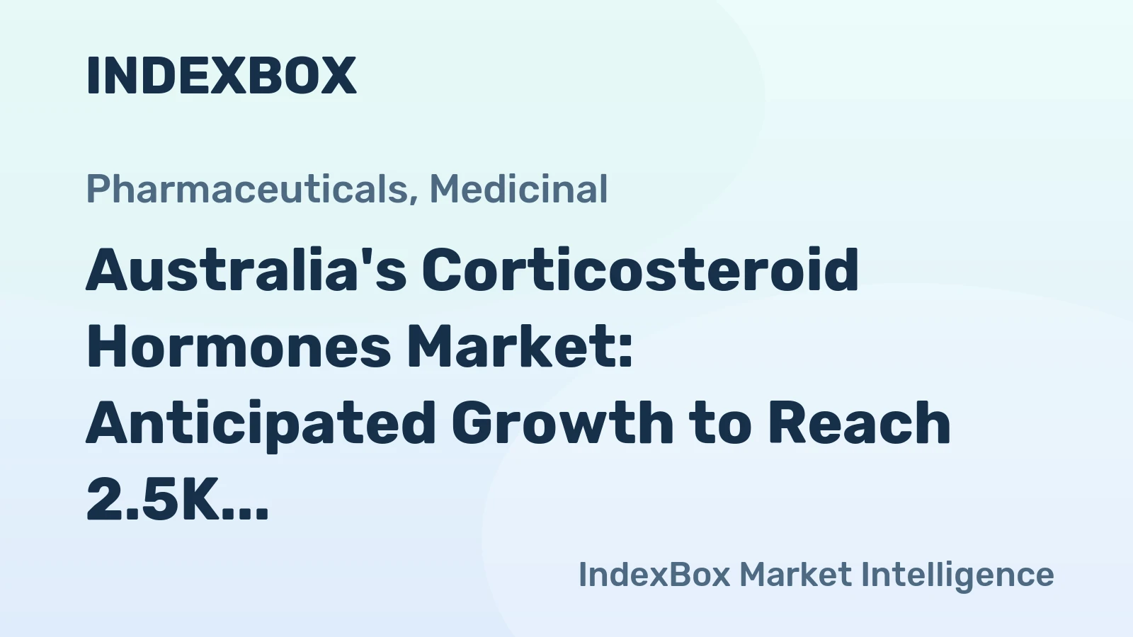Australia's Corticosteroid Hormones Market: Anticipated Growth to Reach 2.5K tons by 2035