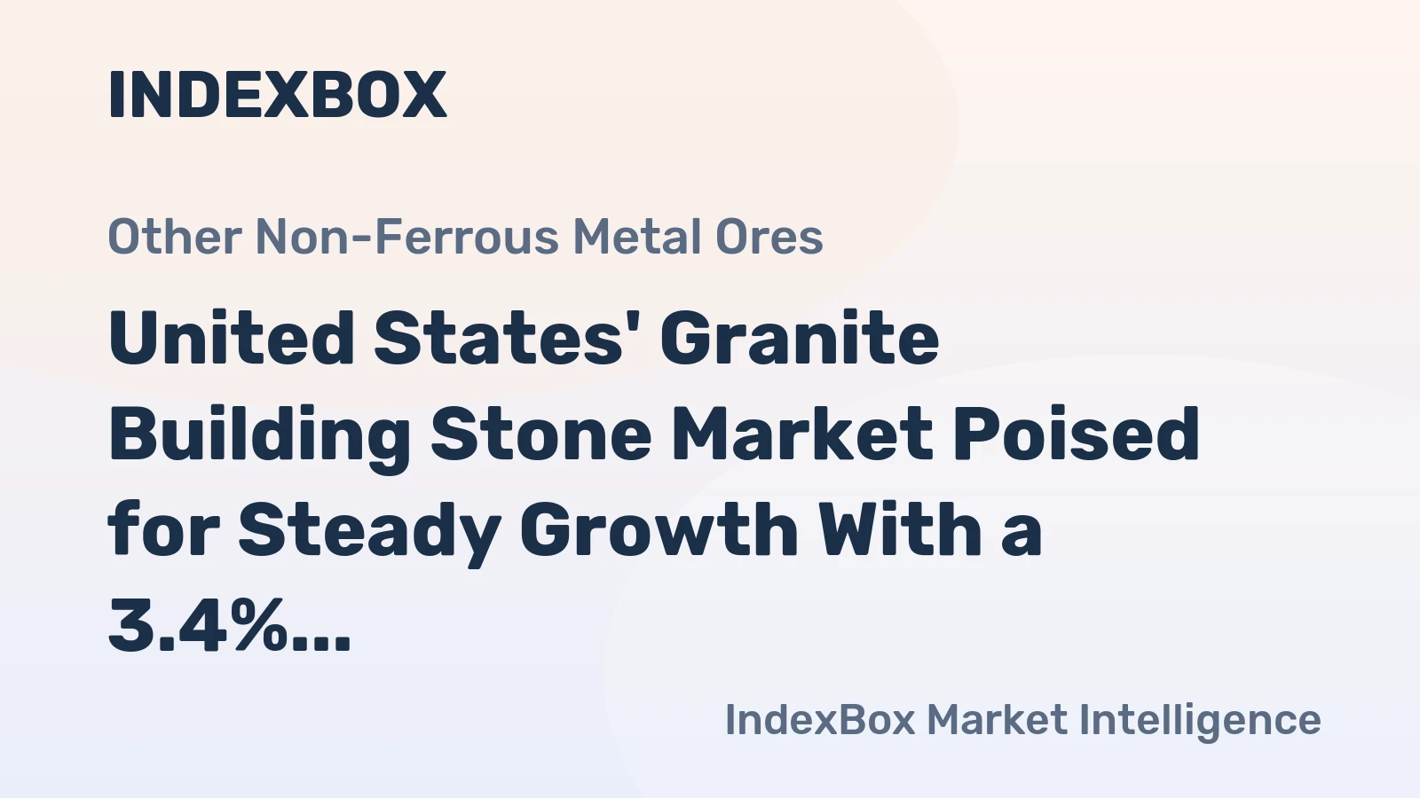 United States' Granite Building Stone Market Poised for Steady Growth With a 3.4% CAGR in Value