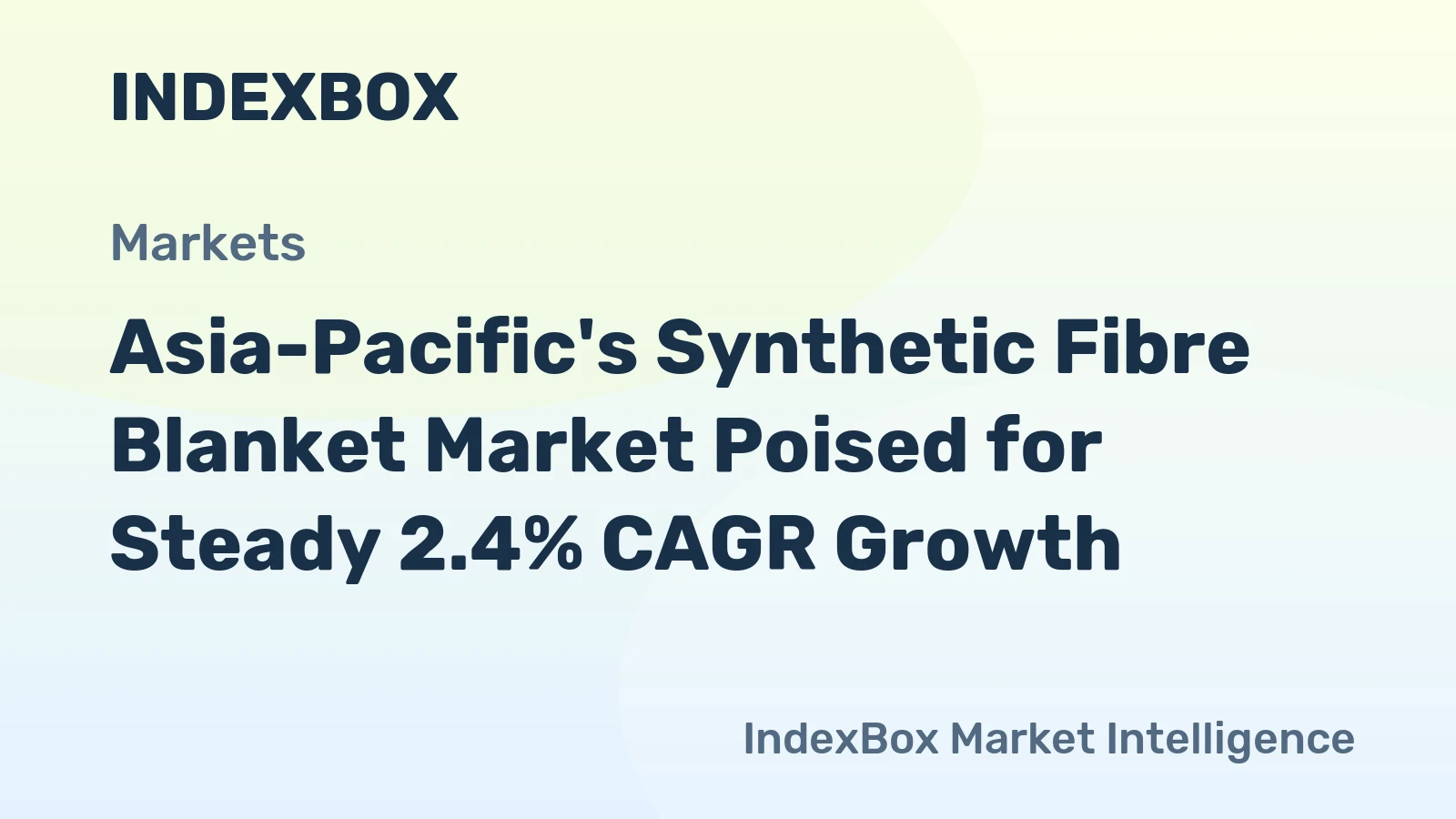 Asia-Pacific's Synthetic Fibre Blanket Market Poised for Steady 2.4% CAGR Growth