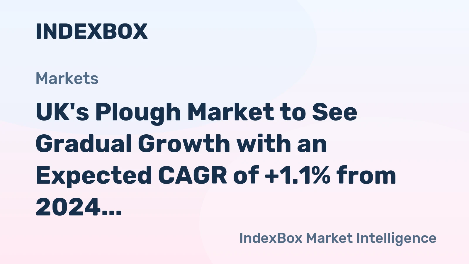 UK's Plough Market to See Gradual Growth with an Expected CAGR of +1.1% from 2024 to 2035