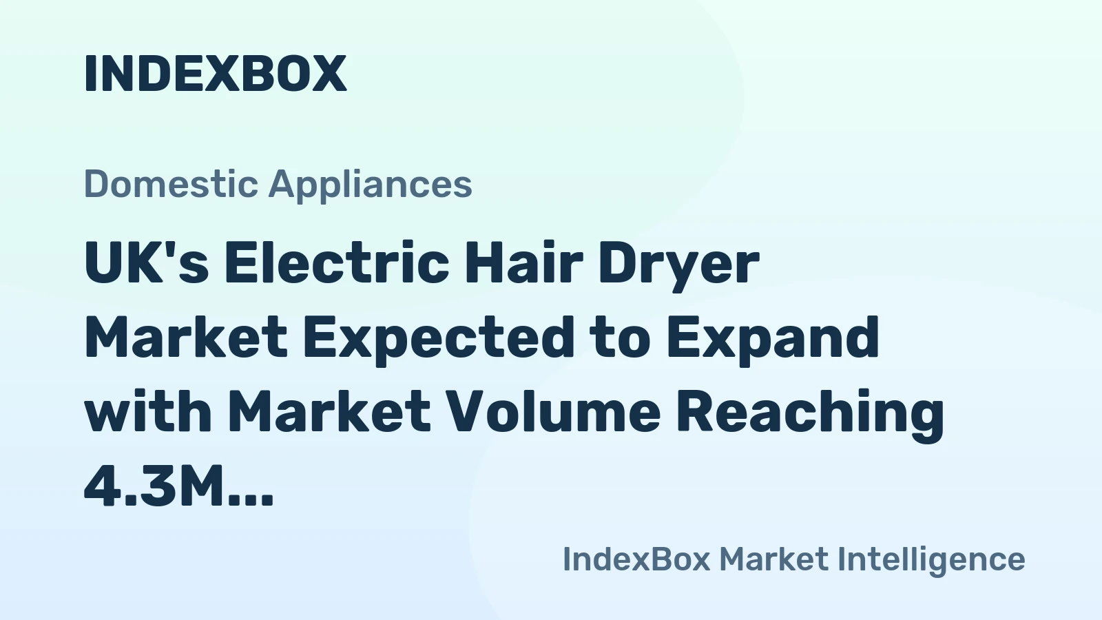 UK's Electric Hair Dryer Market Expected to Expand with Market Volume Reaching 4.3M Units and Market Value Reaching $117M by 2035