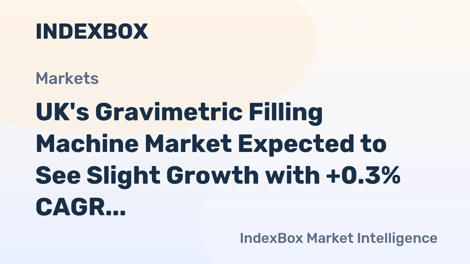 UK's Gravimetric Filling Machine Market Expected to See Slight Growth with +0.3% CAGR Over Next Decade
