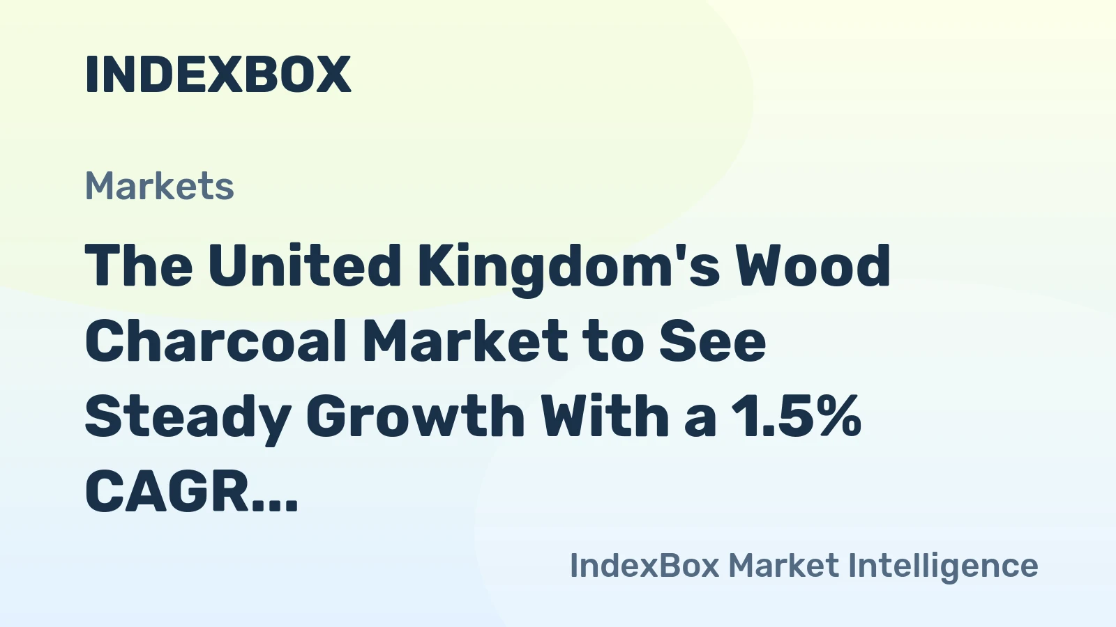 The United Kingdom's Wood Charcoal Market to See Steady Growth With a 1.5% CAGR in Value