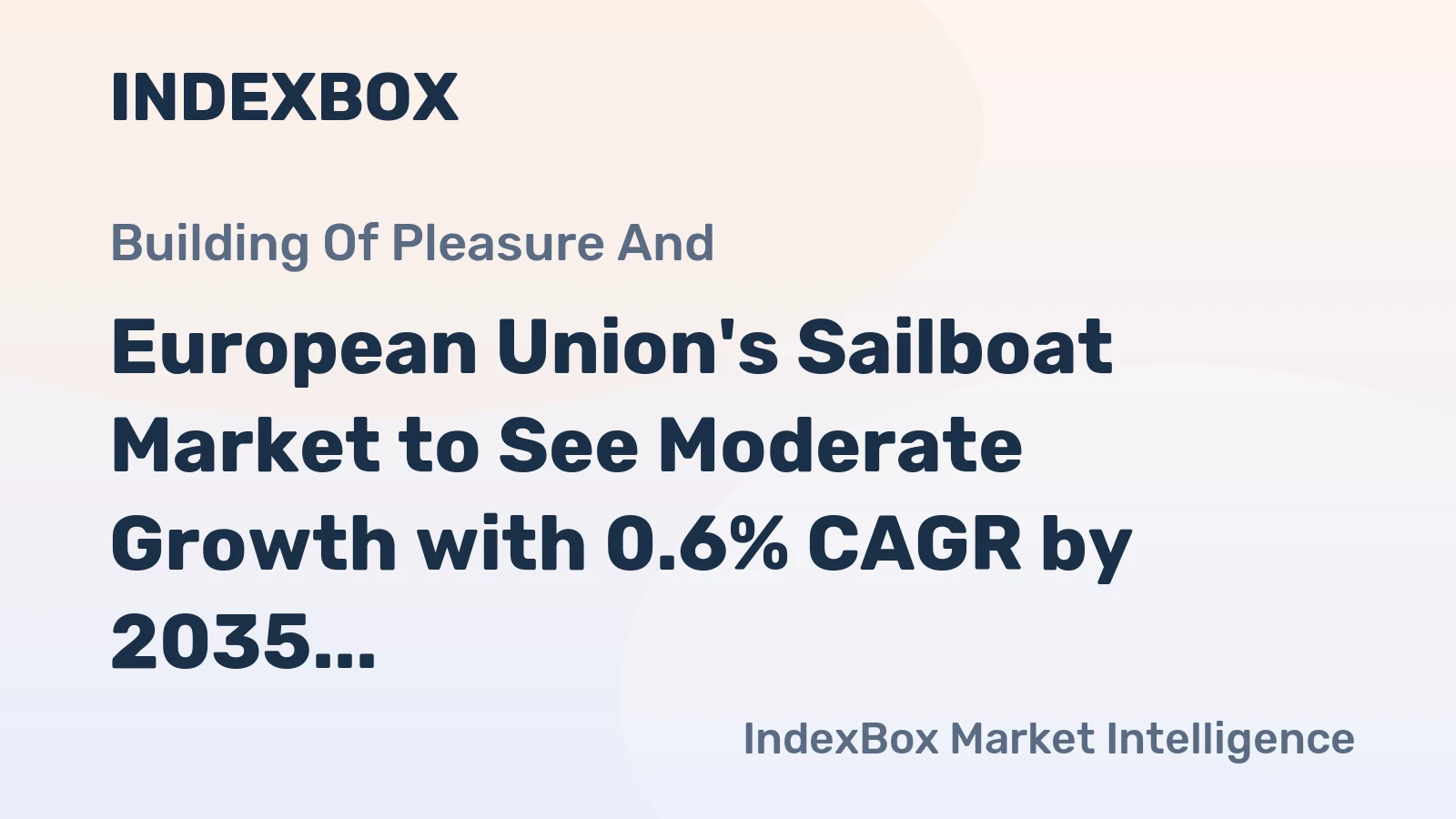 European Union's Sailboat Market to See Moderate Growth with 0.6% CAGR by 2035