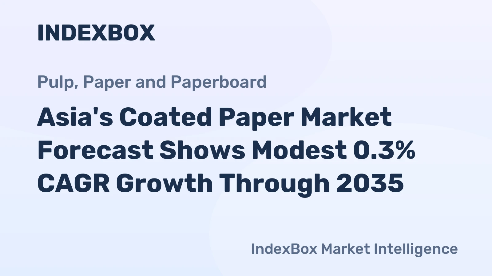 Asia's Coated Paper Market Forecast Shows Modest 0.3% CAGR Growth Through 2035