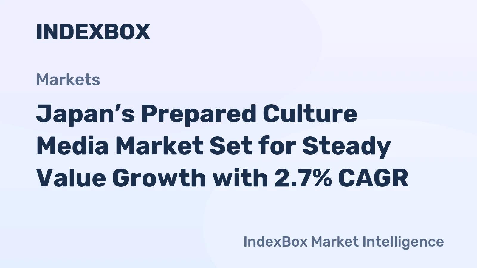 Japan’s Prepared Culture Media Market Set for Steady Value Growth with 2.7% CAGR