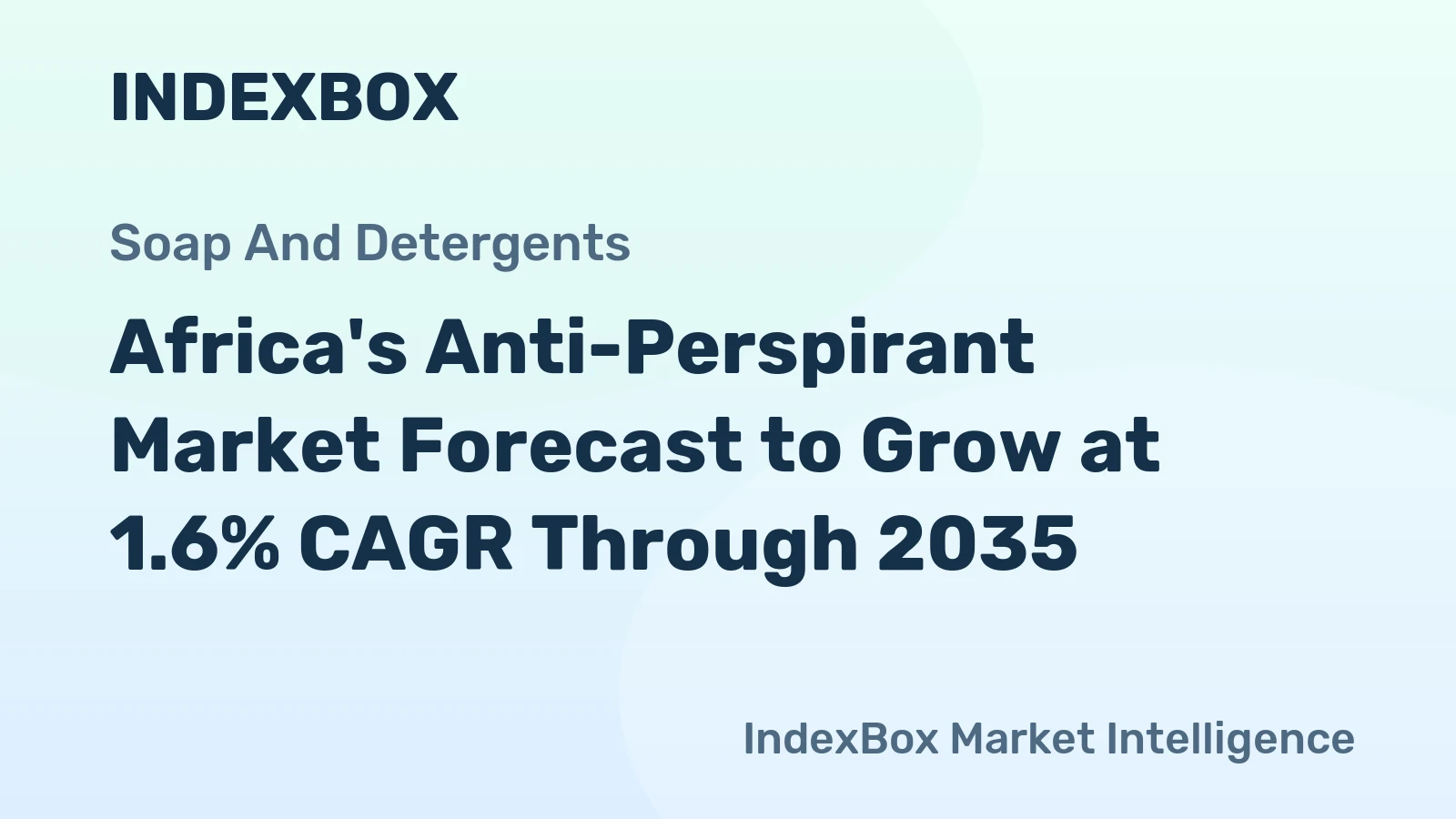 Africa's Anti-Perspirant Market Forecast to Grow at 1.6% CAGR Through 2035