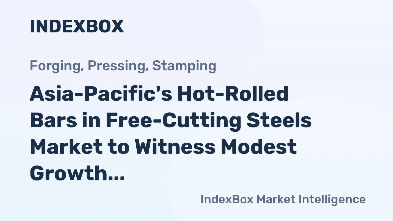 Asia-Pacific's Hot-Rolled Bars in Free-Cutting Steels Market to Witness Modest Growth with CAGR of +0.4% from 2024 to 2035