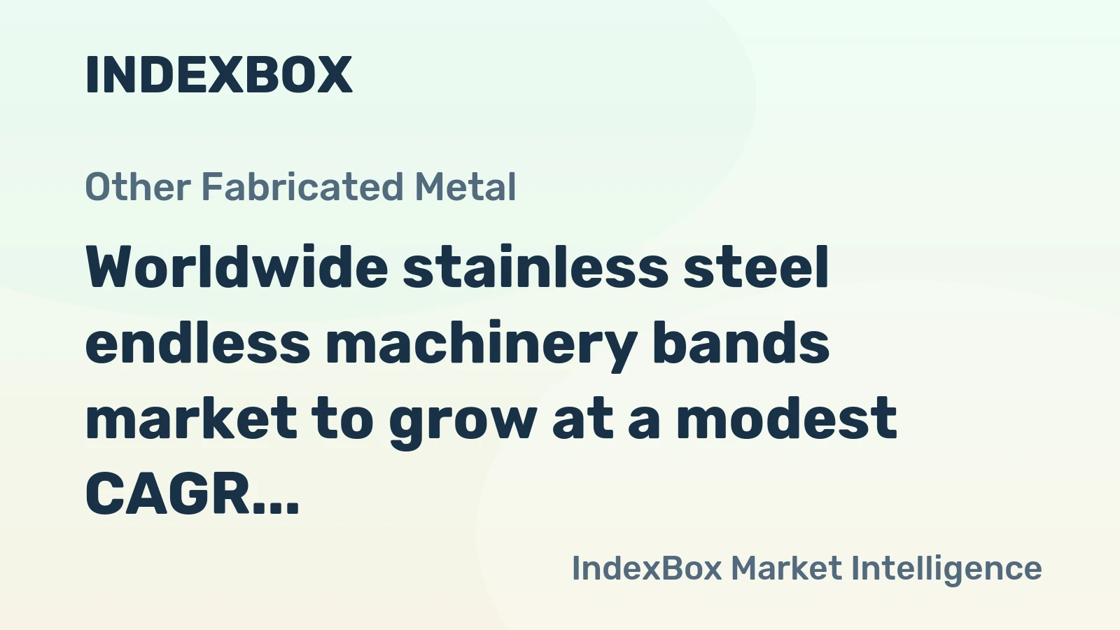 Worldwide stainless steel endless machinery bands market to grow at a modest CAGR of +1.6% through 2035, driven by sustained global demand.