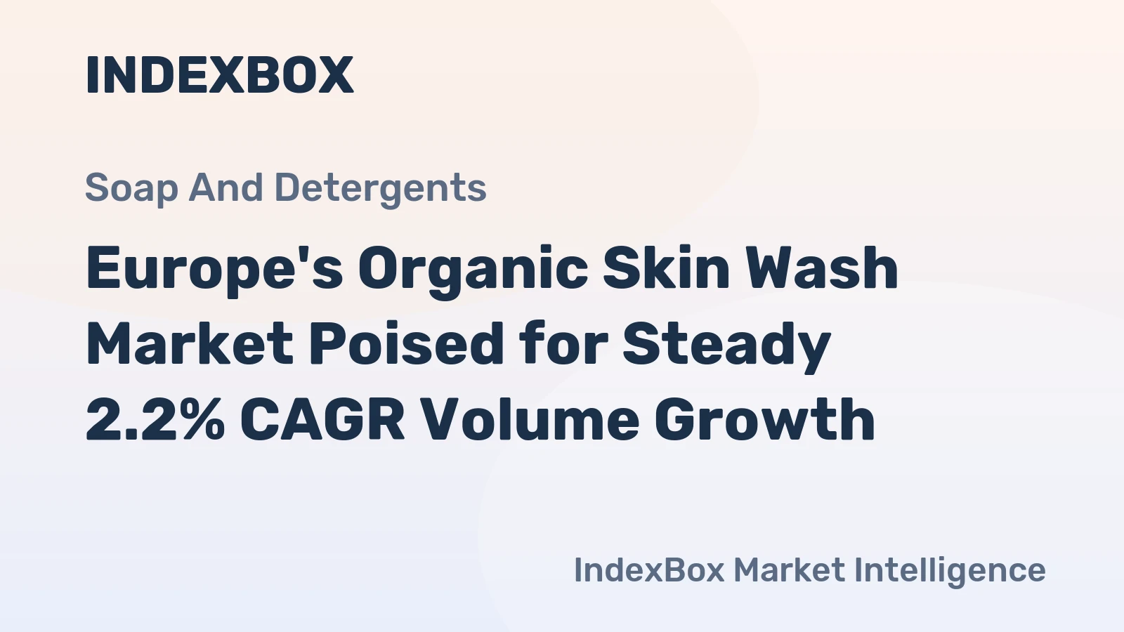 Europe's Organic Skin Wash Market Poised for Steady 2.2% CAGR Volume Growth