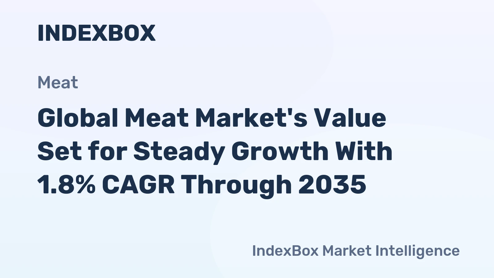 Global Meat Market's Value Set for Steady Growth With 1.8% CAGR Through 2035