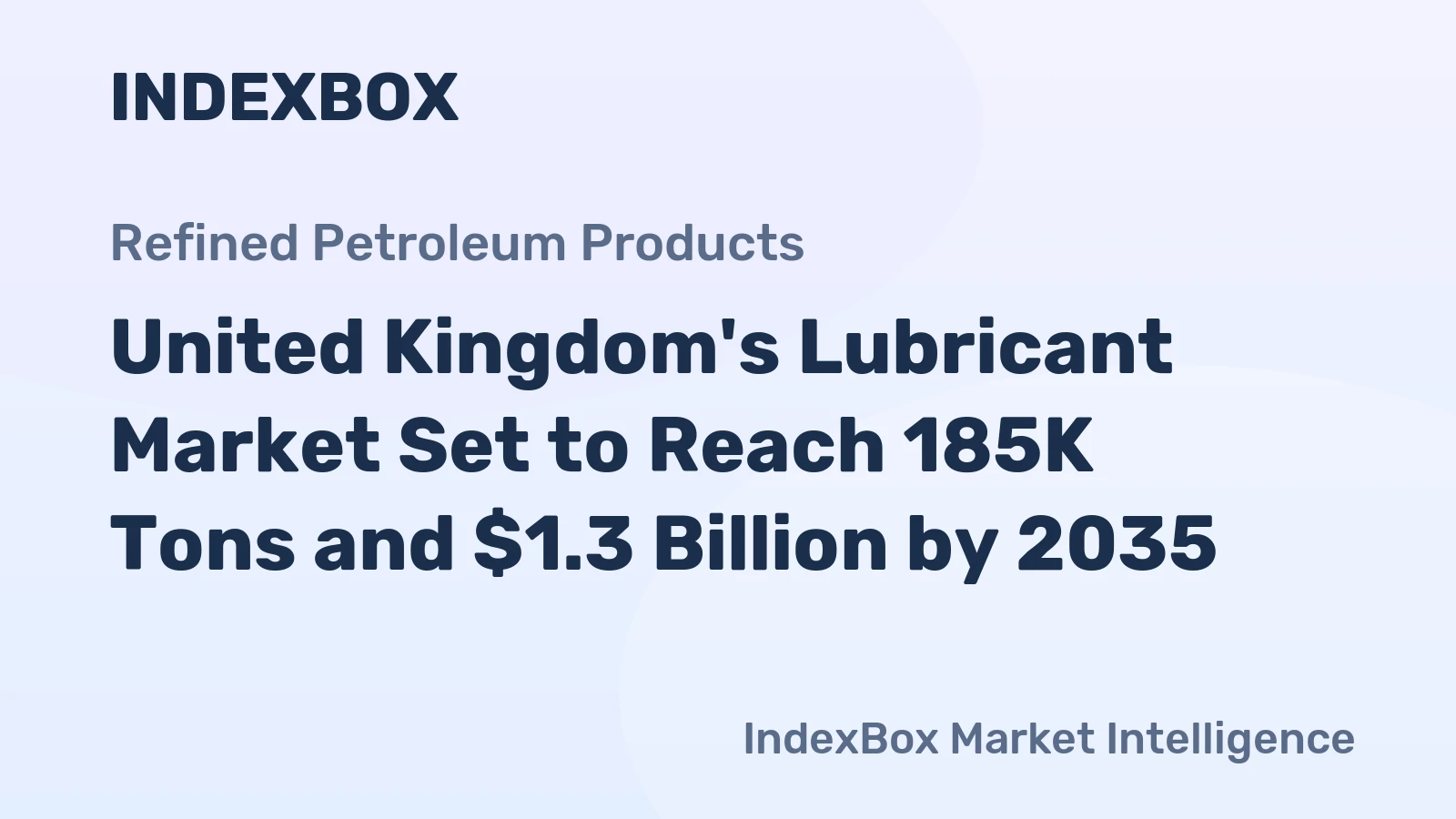 United Kingdom's Lubricant Market Set to Reach 185K Tons and $1.3 Billion by 2035